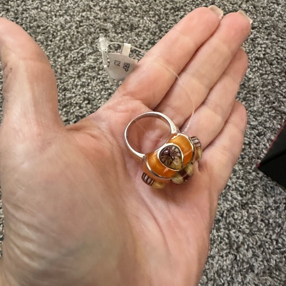 Alan K | Jewelry | Murano Glass Silver 925 Ring By Alan K 2mr29 | Poshmark